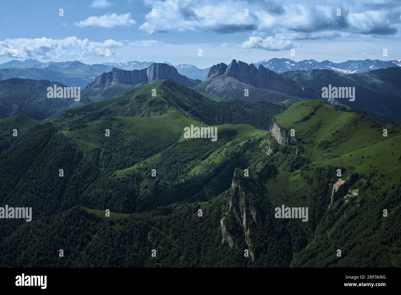 Big Thach mountain range. Summer landscape Mountain with rocky peak ...