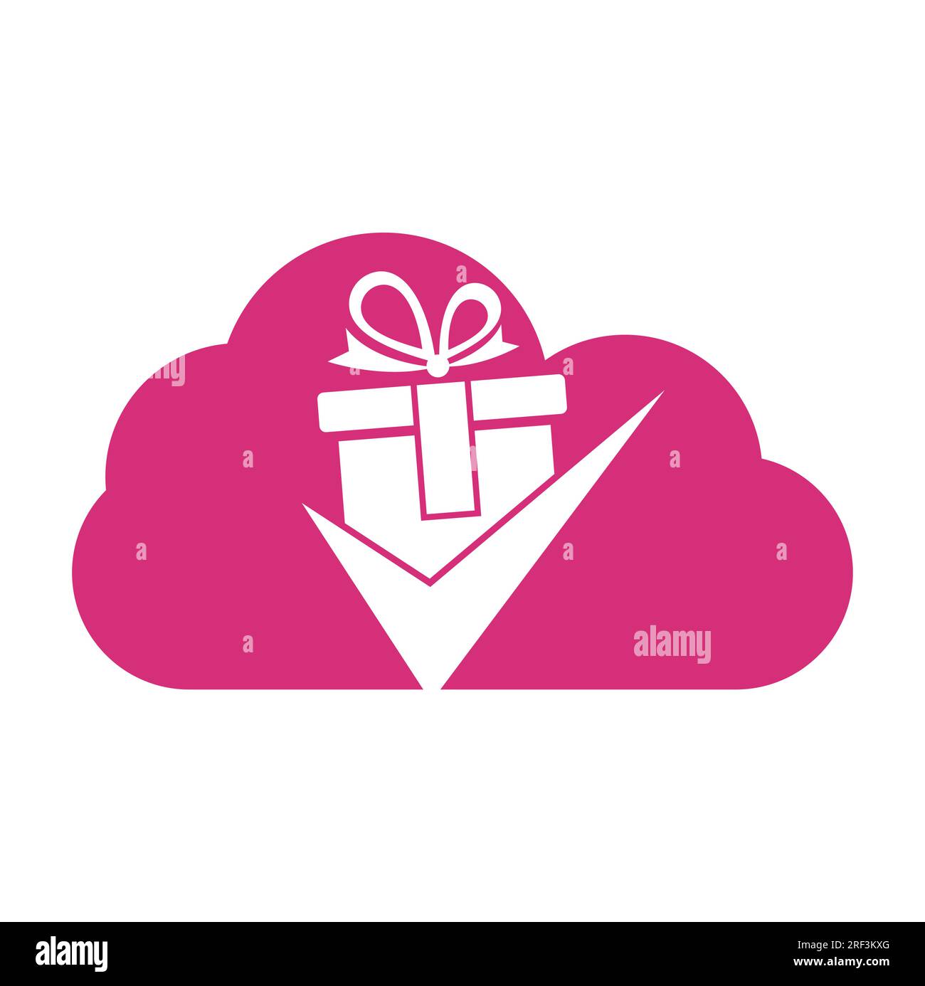 Check Gift Logo Icon Design. Check gift box logo design icon template ...