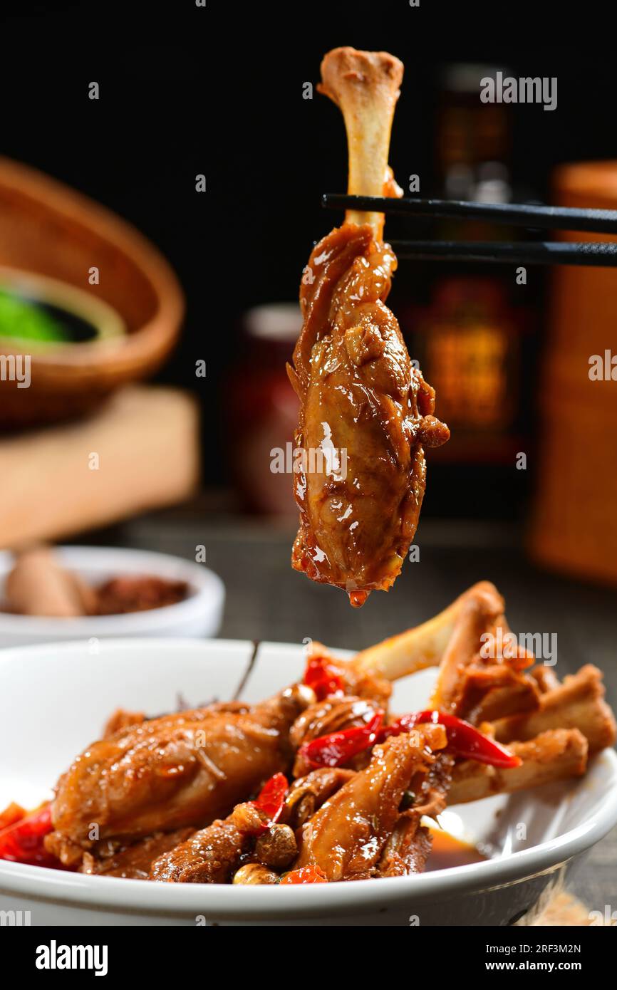 Big Bone in brown source，Braised Big Bones Stock Photo - Alamy