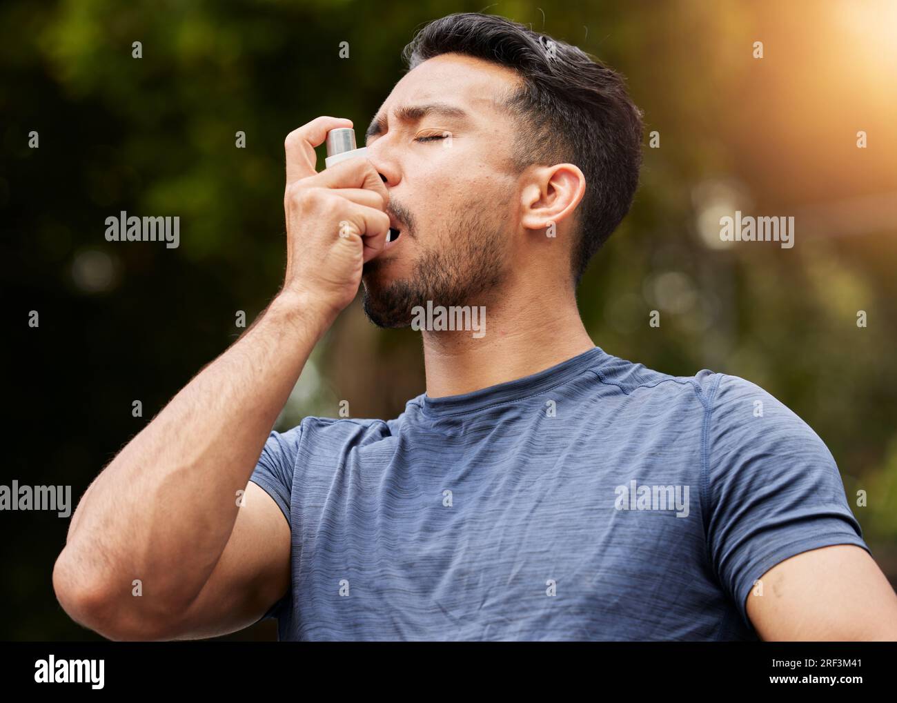 Asthma inhaler sport hi-res stock photography and images - Alamy