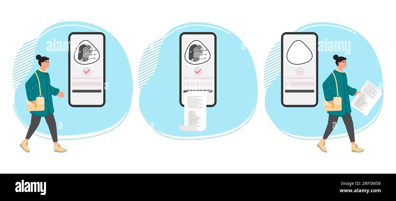 Person uses an artificial intelligence chatbot developed by OpenAI ...