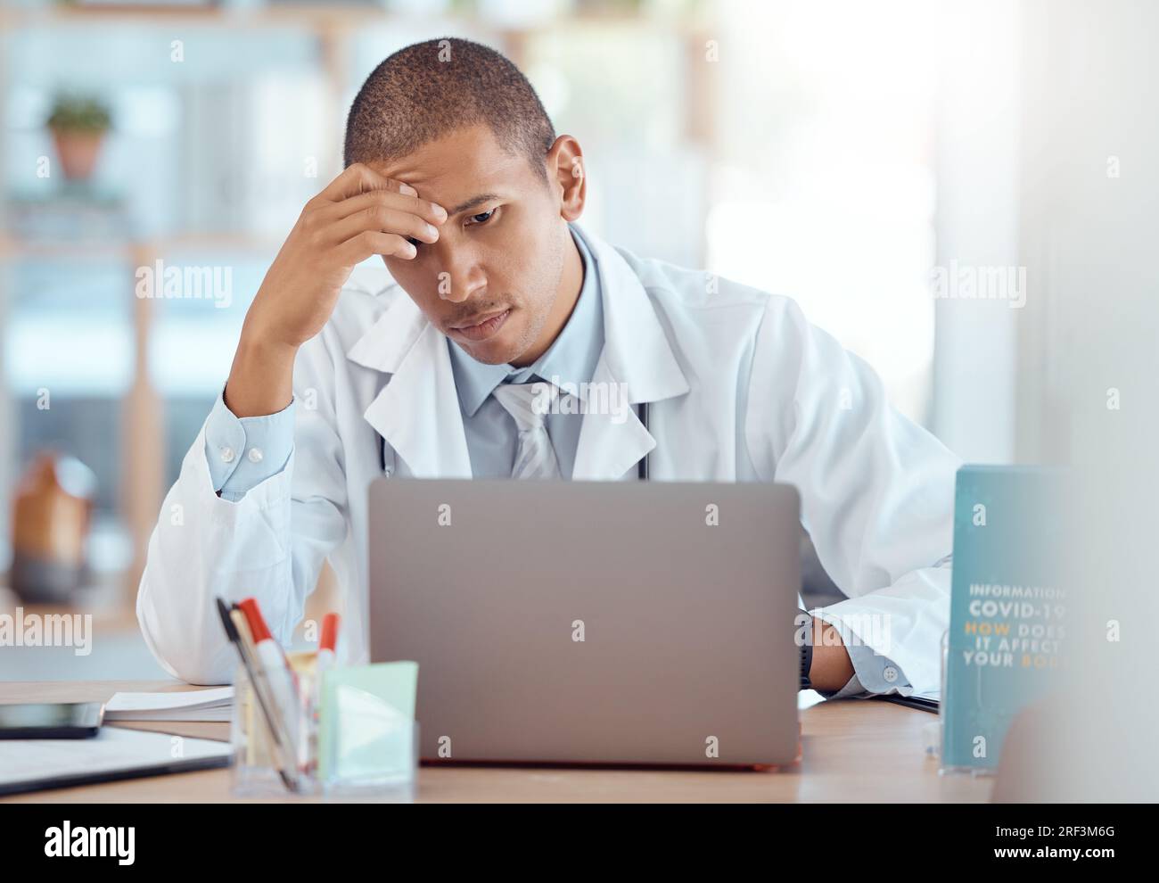 Frustrated Doctor Computer