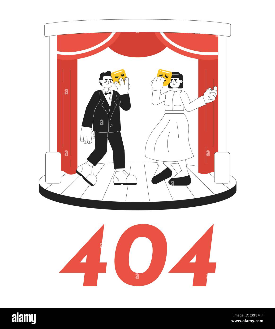 Actors stage performance Cut Out Stock Images & Pictures - Alamy