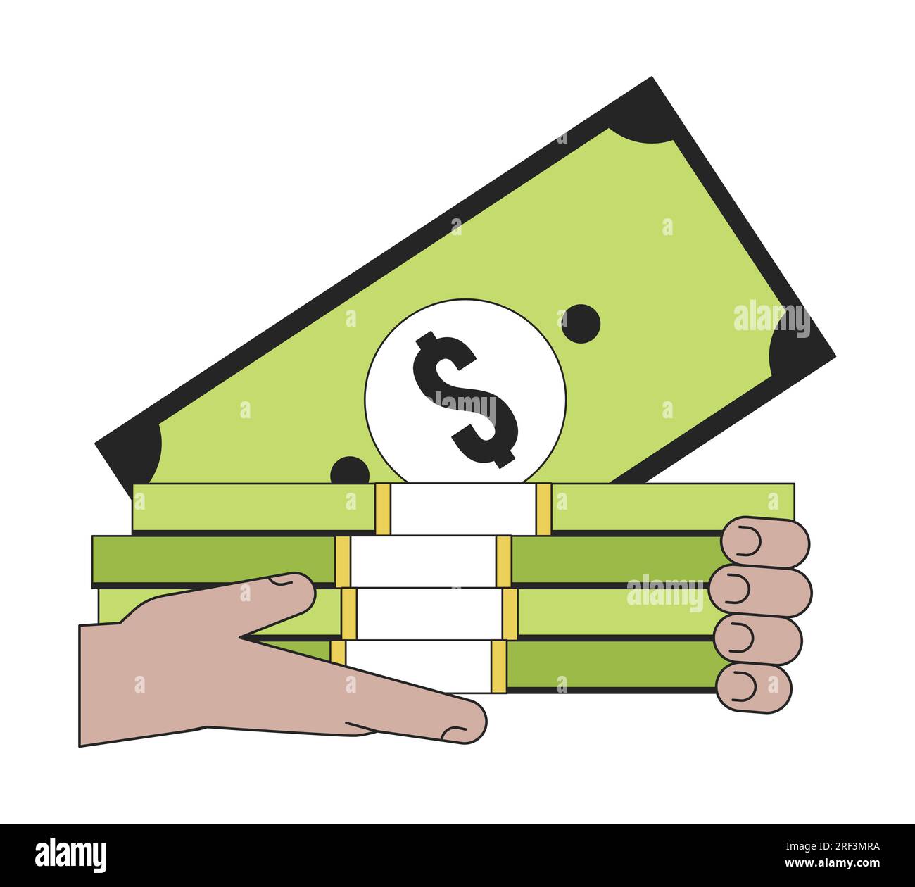 Hand holding money clipart Cut Out Stock Images & Pictures - Alamy