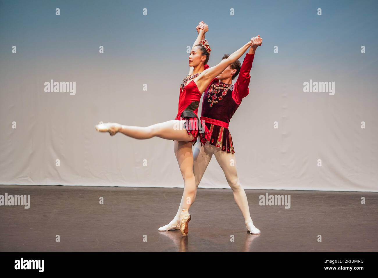 London UK. 31 July 2023 Ako Kondo and Brett Chynoweth perform Rubies ...