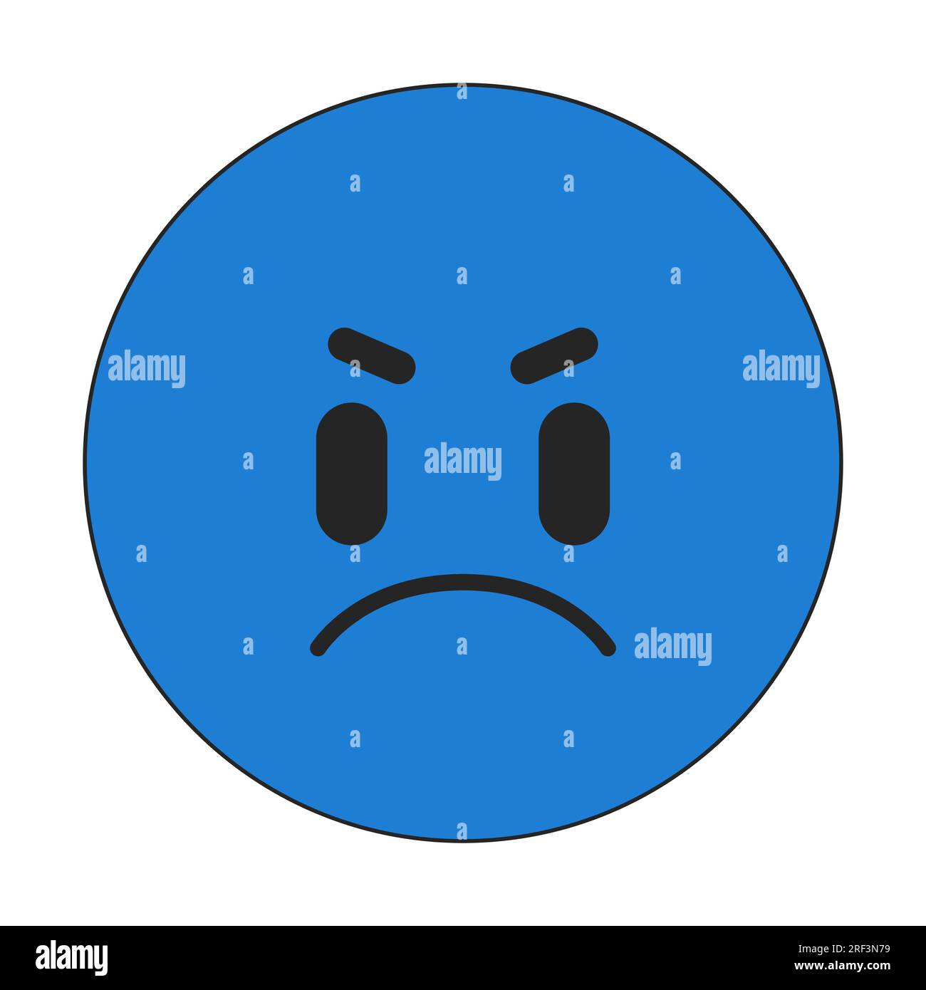 Colorful emoticon furious face expression hi-res stock photography and images - Alamy