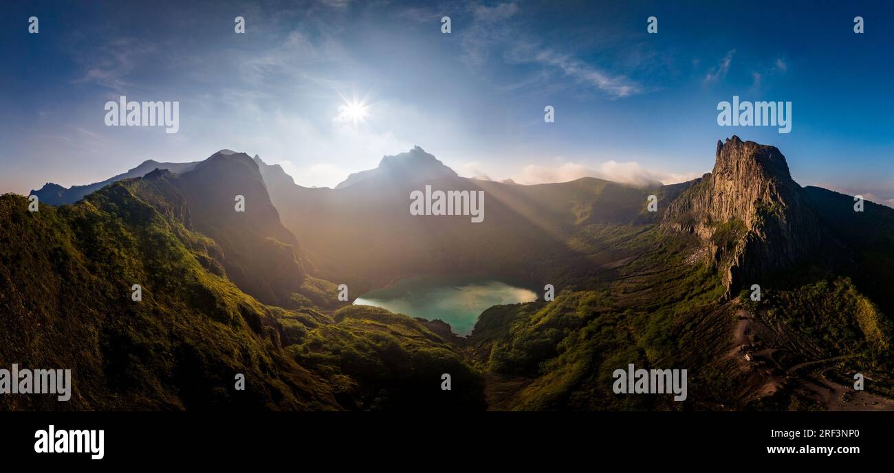 Kelud volcano crater hi-res stock photography and images - Alamy