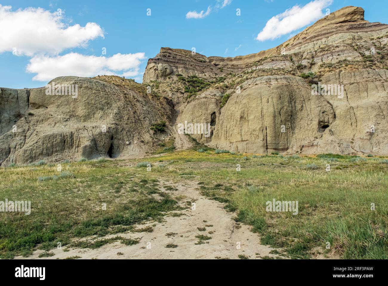 Castle Butte in Big Beaver Saskatchewan is part of the Big Muddy Valley ...