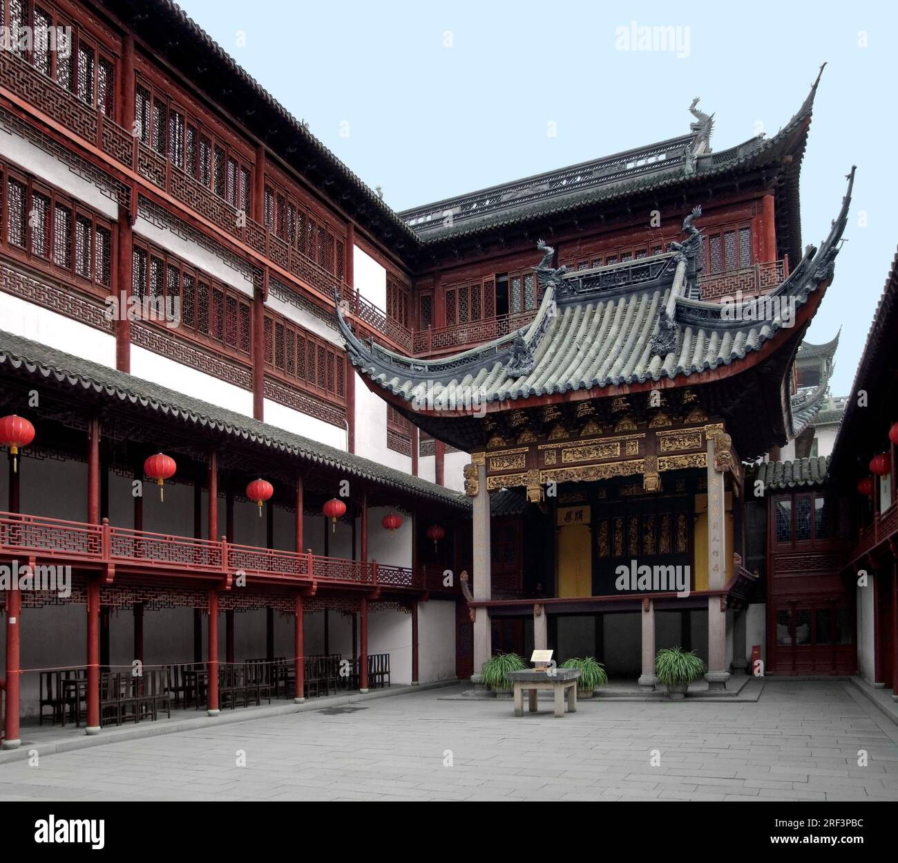 architectural detail at the historic Yuyuan Garden in Shanghai (China ...