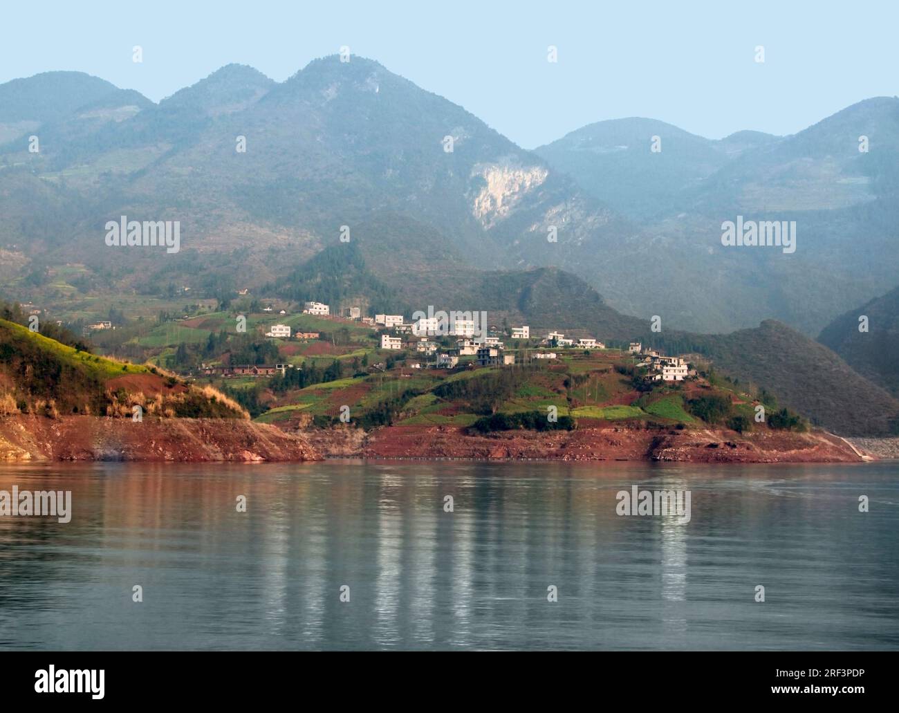 evening scenery around River Shennong Xi in China Stock Photo - Alamy