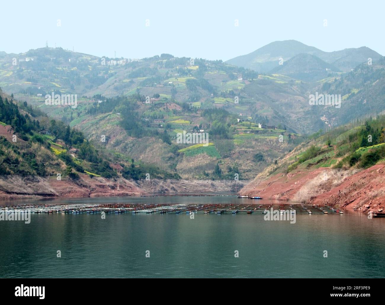 rural scenery around River Shennong Xi in China Stock Photo - Alamy