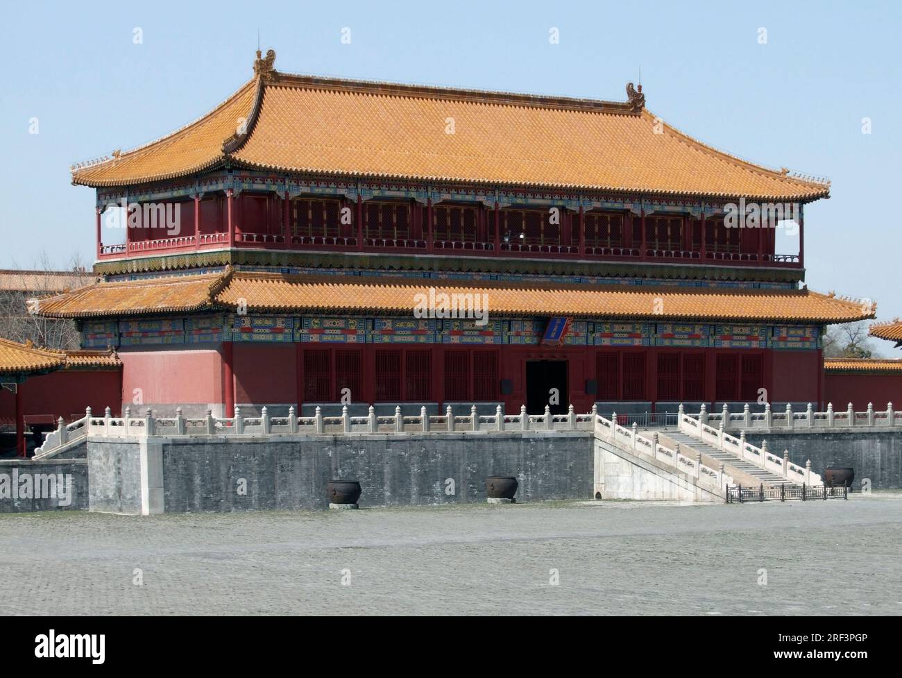 scenery inside the Forbidden City in Beijing (China). The Forbidden ...