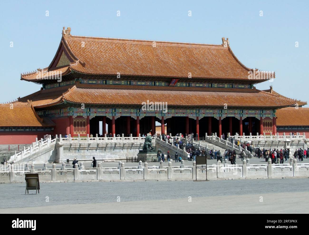 scenery inside the Forbidden City in Beijing (China). The Forbidden ...
