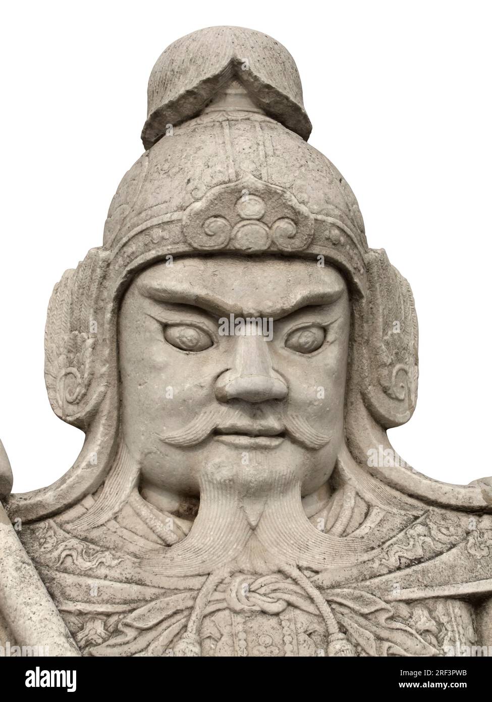 detail of a historic chinese stone sculpture located at the Ming ...