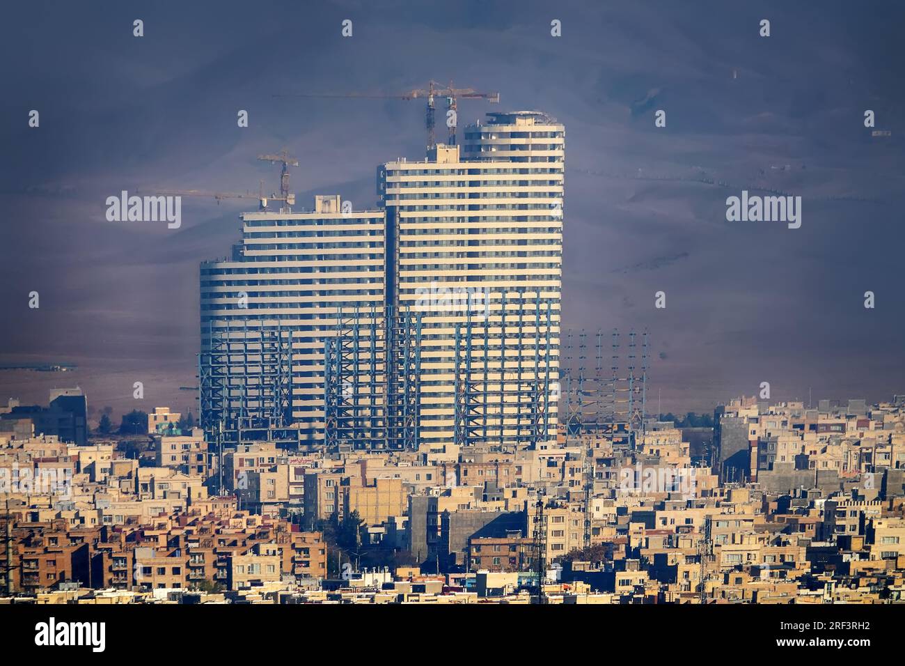 Qazvin, Iran Aerial panorama of Iranian city, cityscape Stock Photo - Alamy