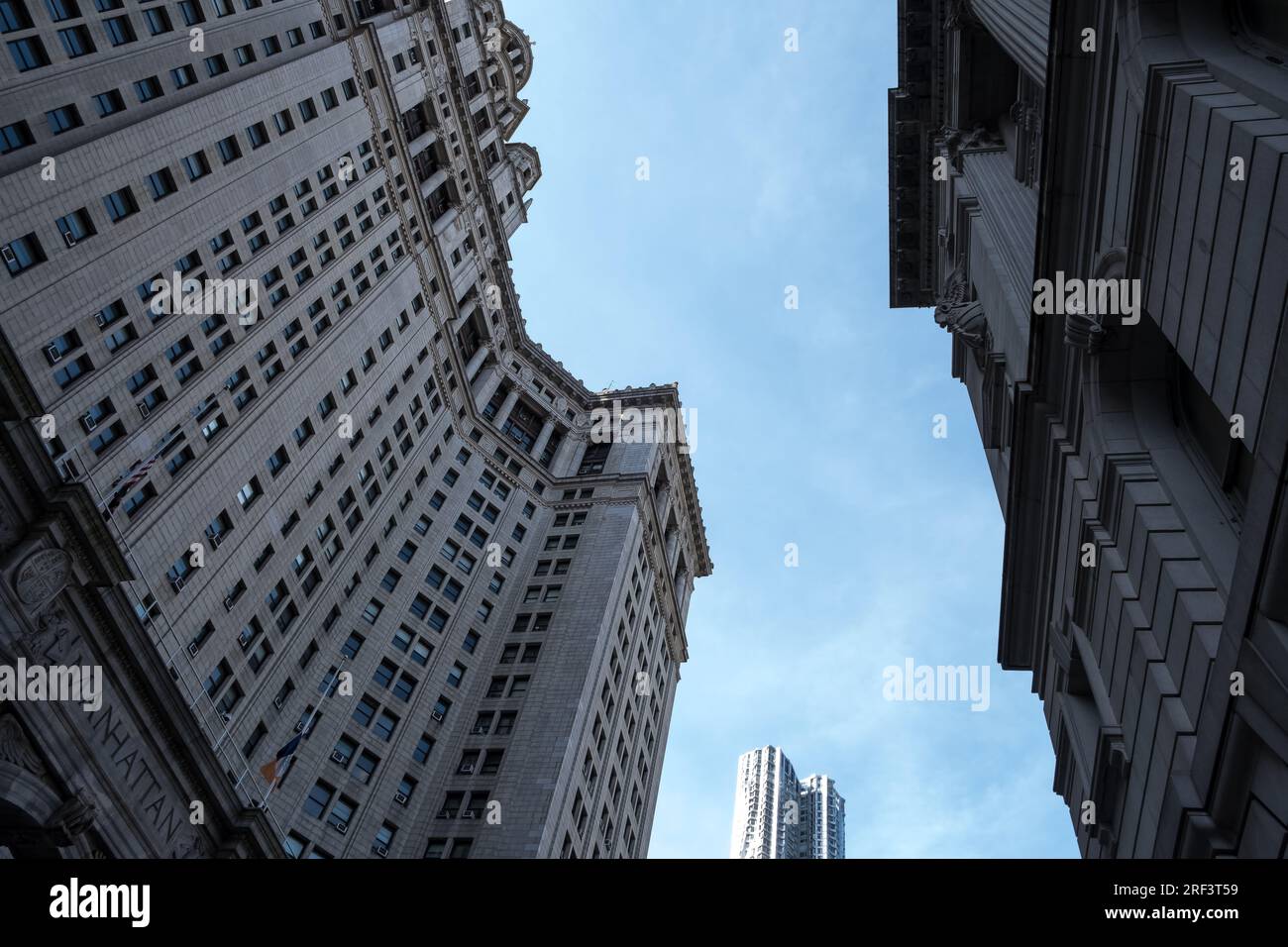 View of the David N. Dinkins Municipal Building, a 40-story building in ...