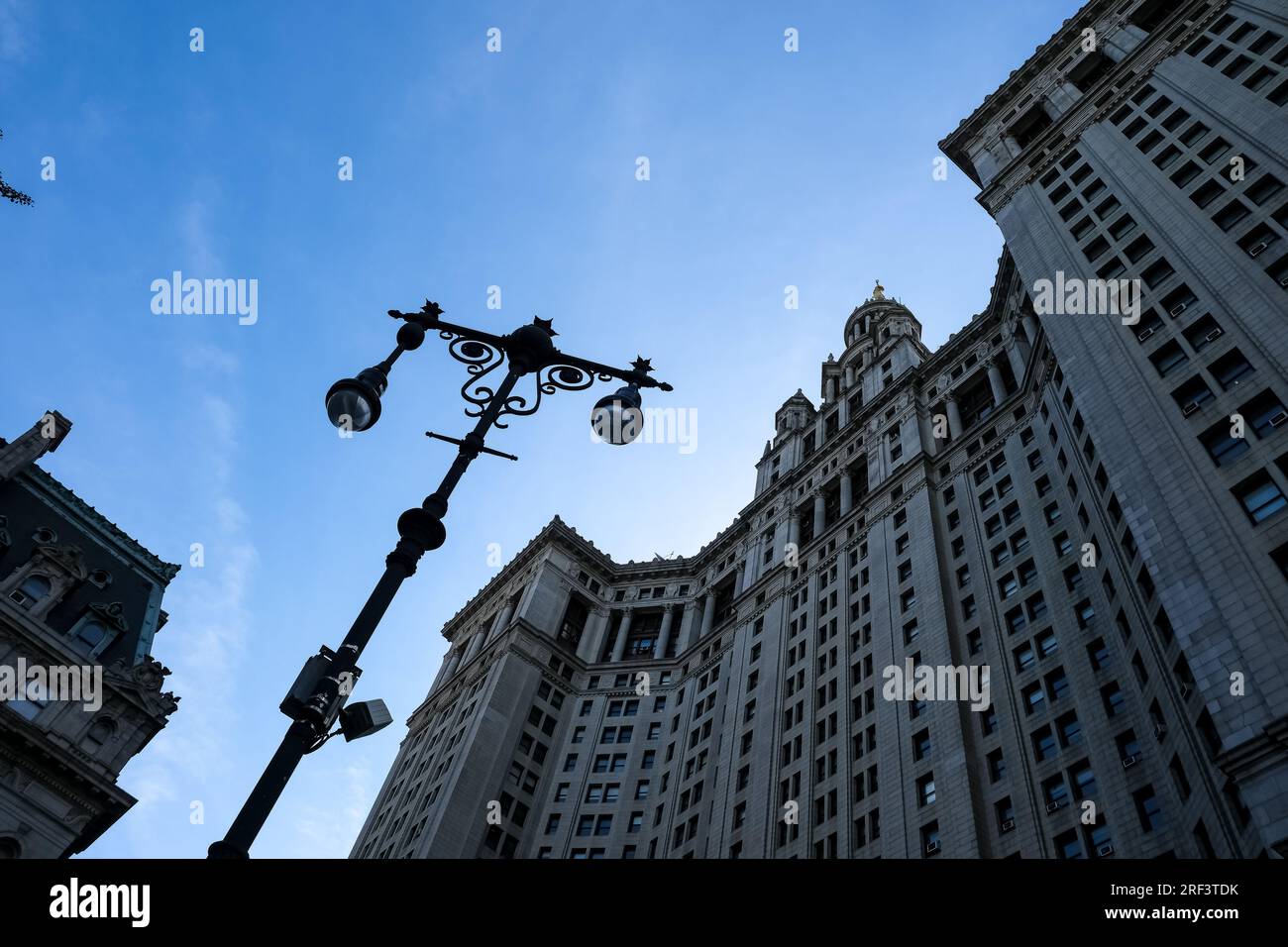 View of the David N. Dinkins Municipal Building, a 40-story building in ...
