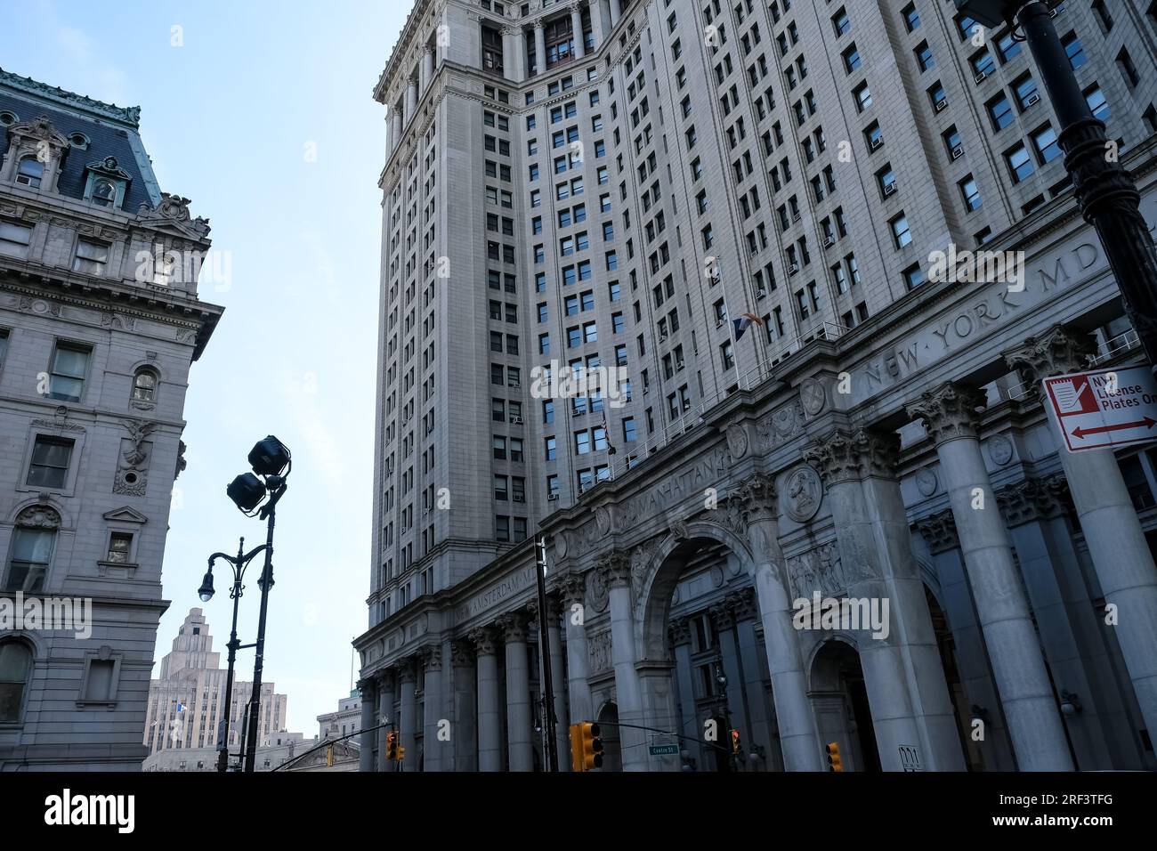 Architectural detail of Centre Street, a north-south street in the New ...