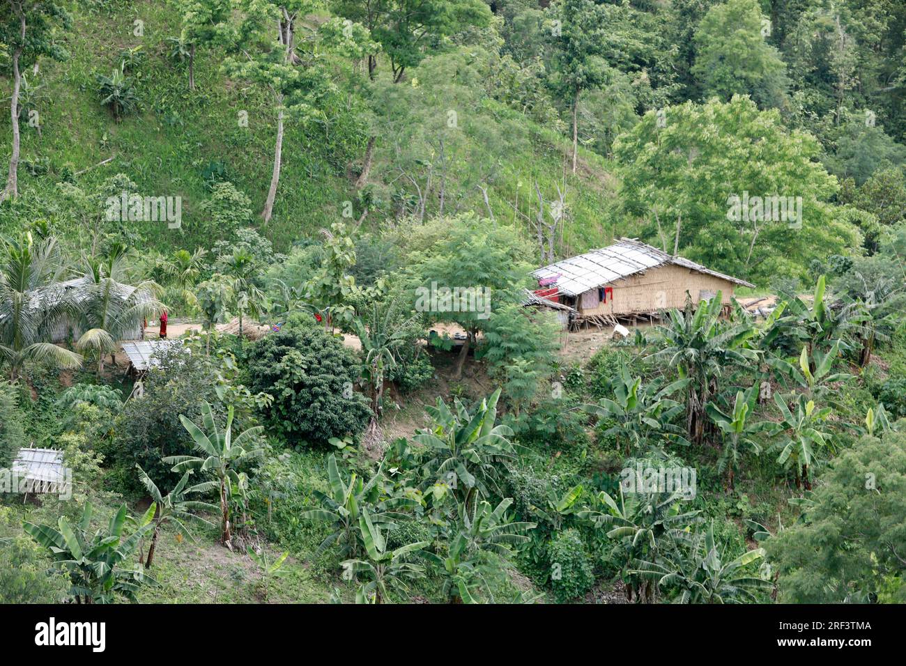 Khagrachhari, Bangladesh - July 23, 2023: The Bird's-eye view of ...