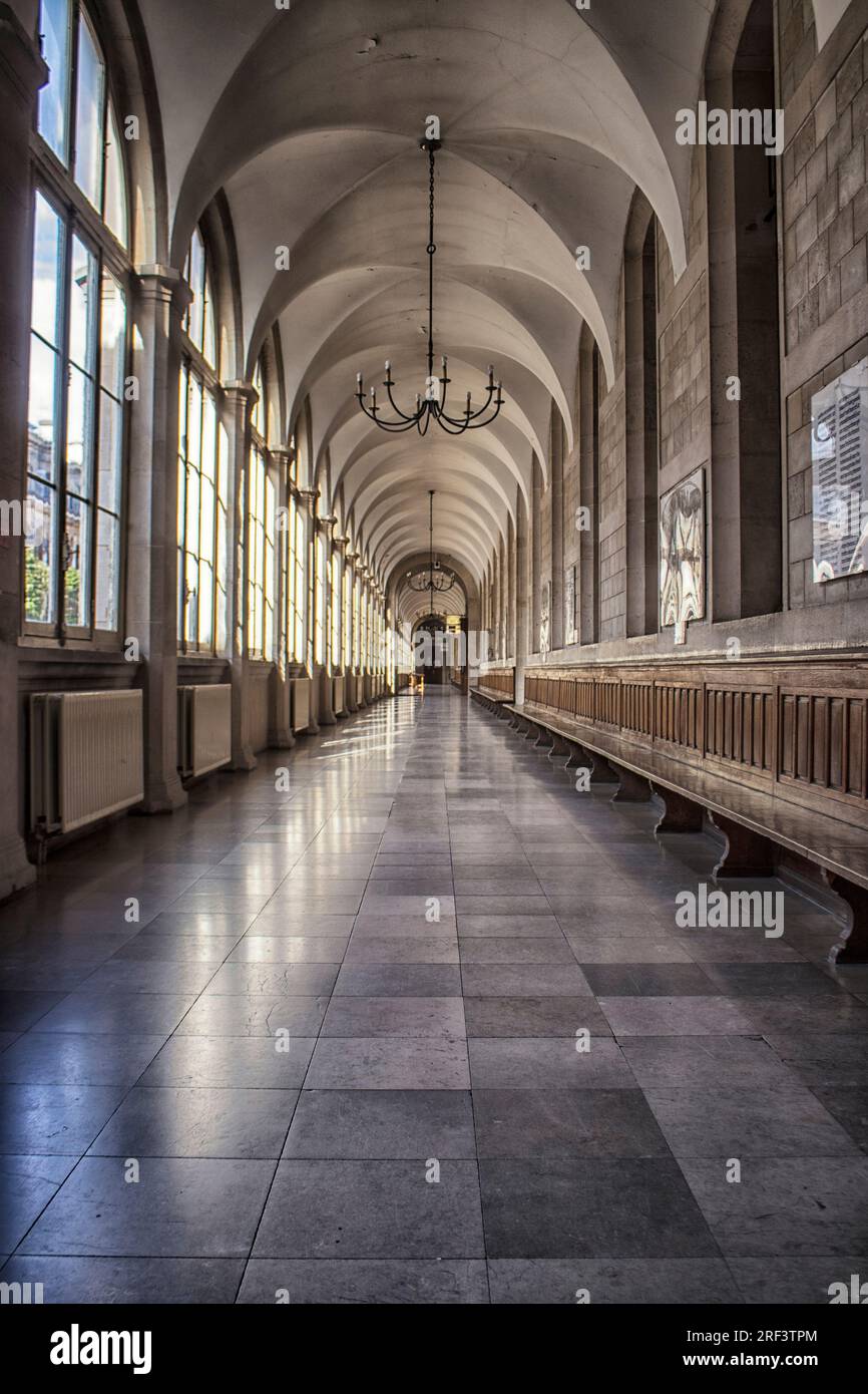 The interior of the Paris Mental Asylum. Pitié-Salpêtrière was the ...