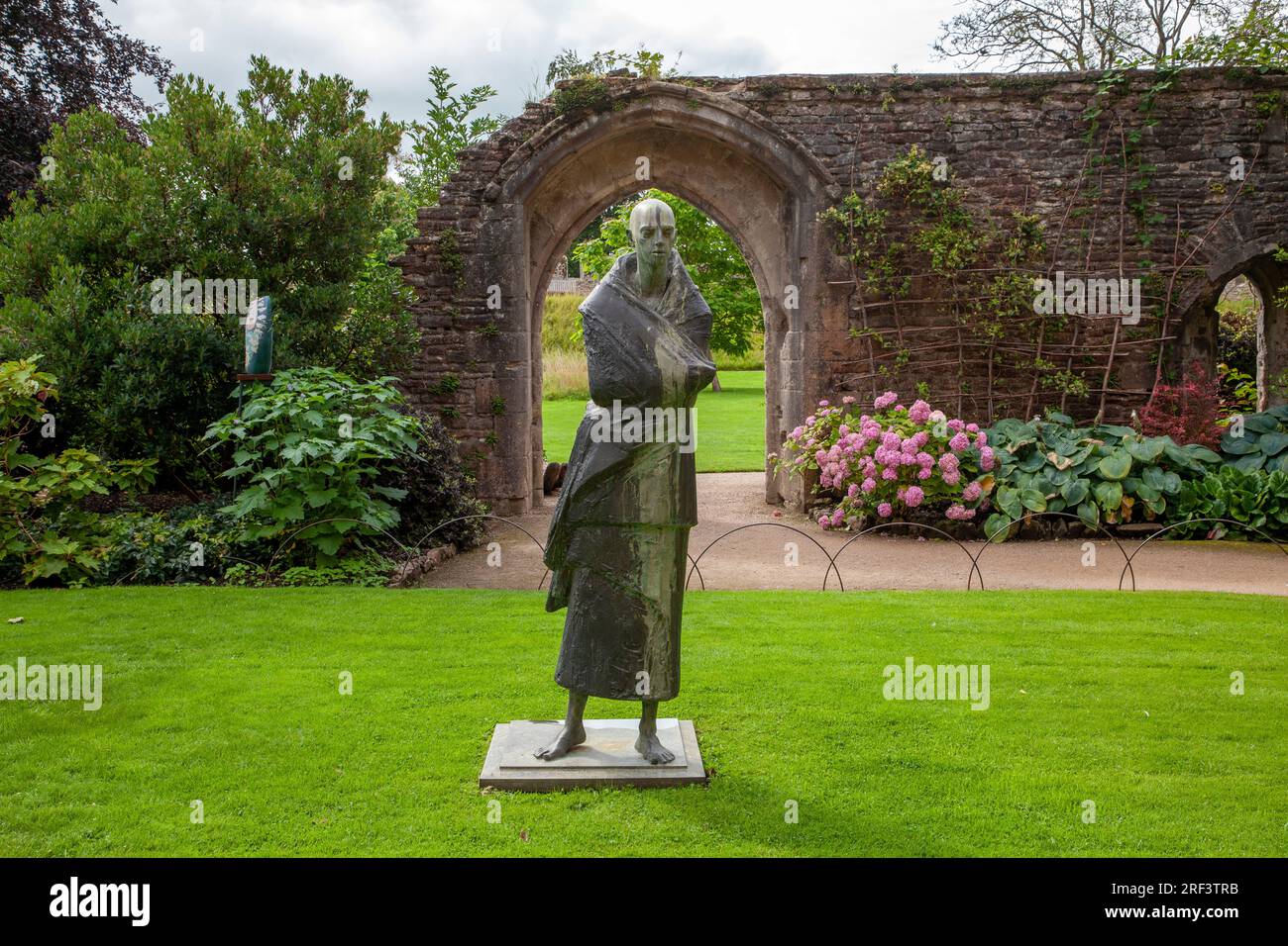 David Backhouse - Pilgrim at Bishop's Palace in Wells Somerset Stock ...