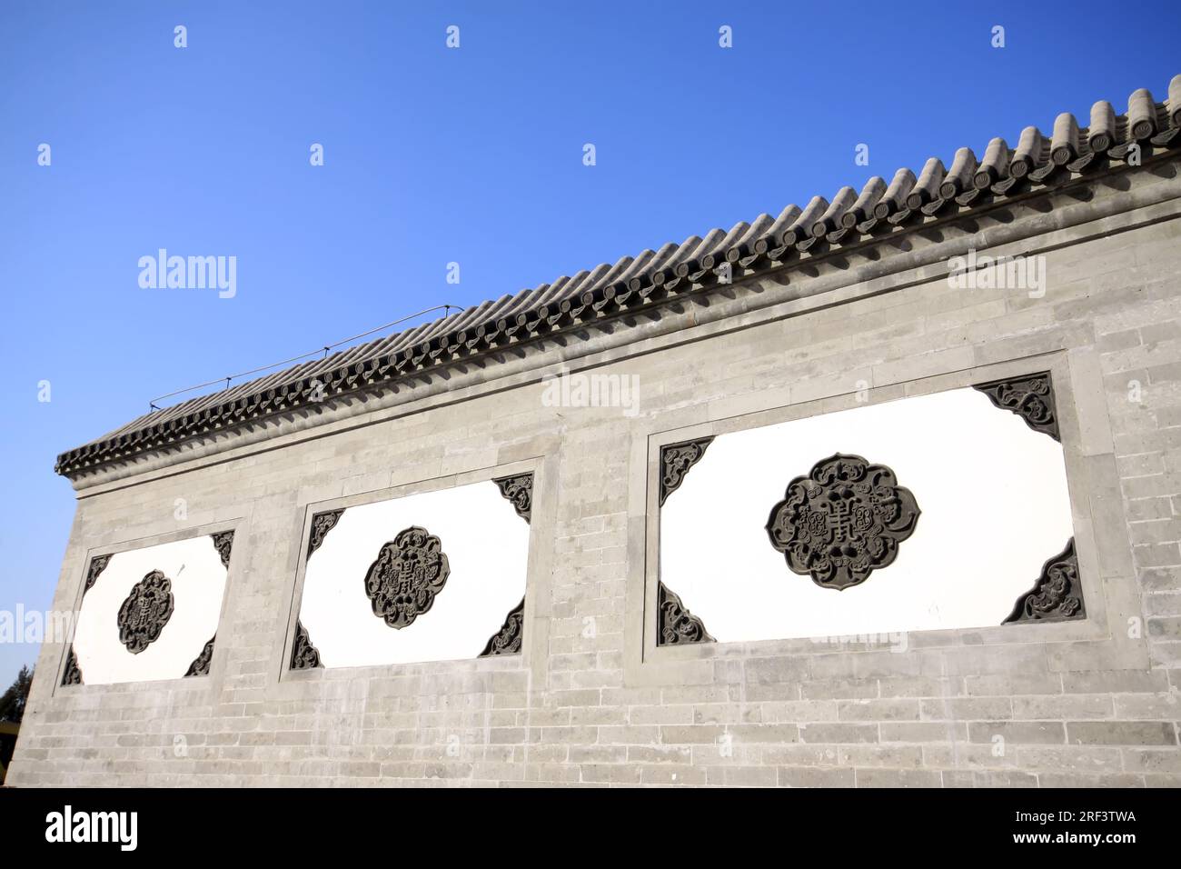 decorative pattern design on the antique buildings wall Stock Photo - Alamy