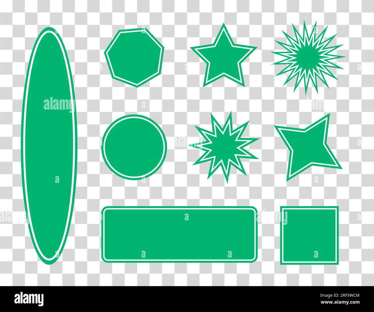 Vector set of design elements stickers, patches and stickers with copy ...