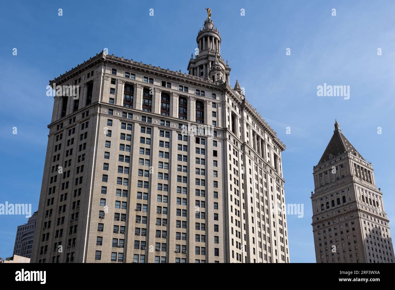 View of the David N. Dinkins Municipal Building, a 40-story building in ...