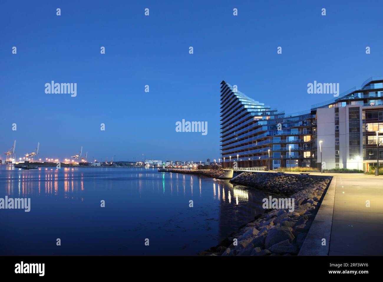 The AARhus residential development, Aarhus docklands, Denmark Stock ...