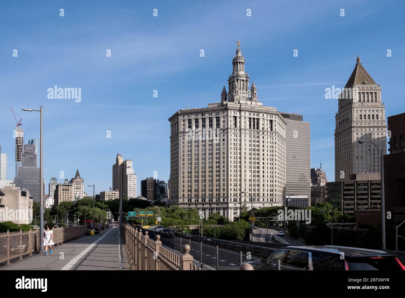 View of Lower Manhattan, the southernmost part of Manhattan, the ...