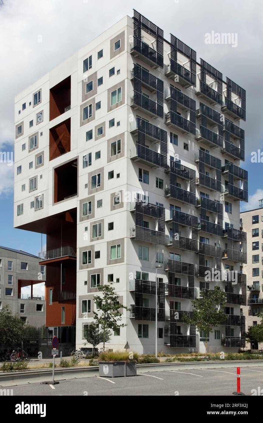 Solar panels on Ungdomsboliger (youth housing) development in Aarhus ...