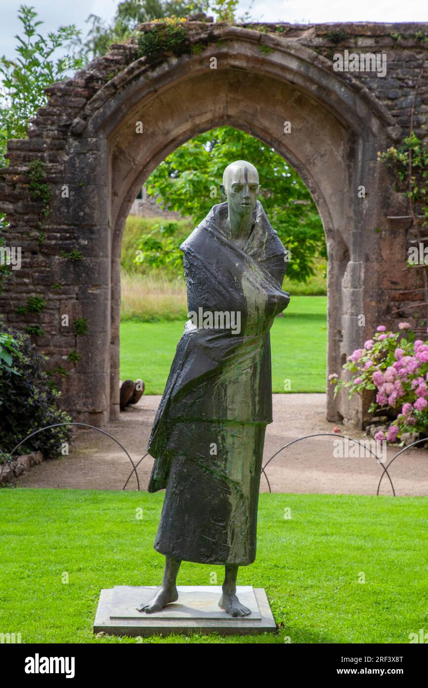 David Backhouse - Pilgrim at Bishop's Palace in Wells Somerset Stock ...