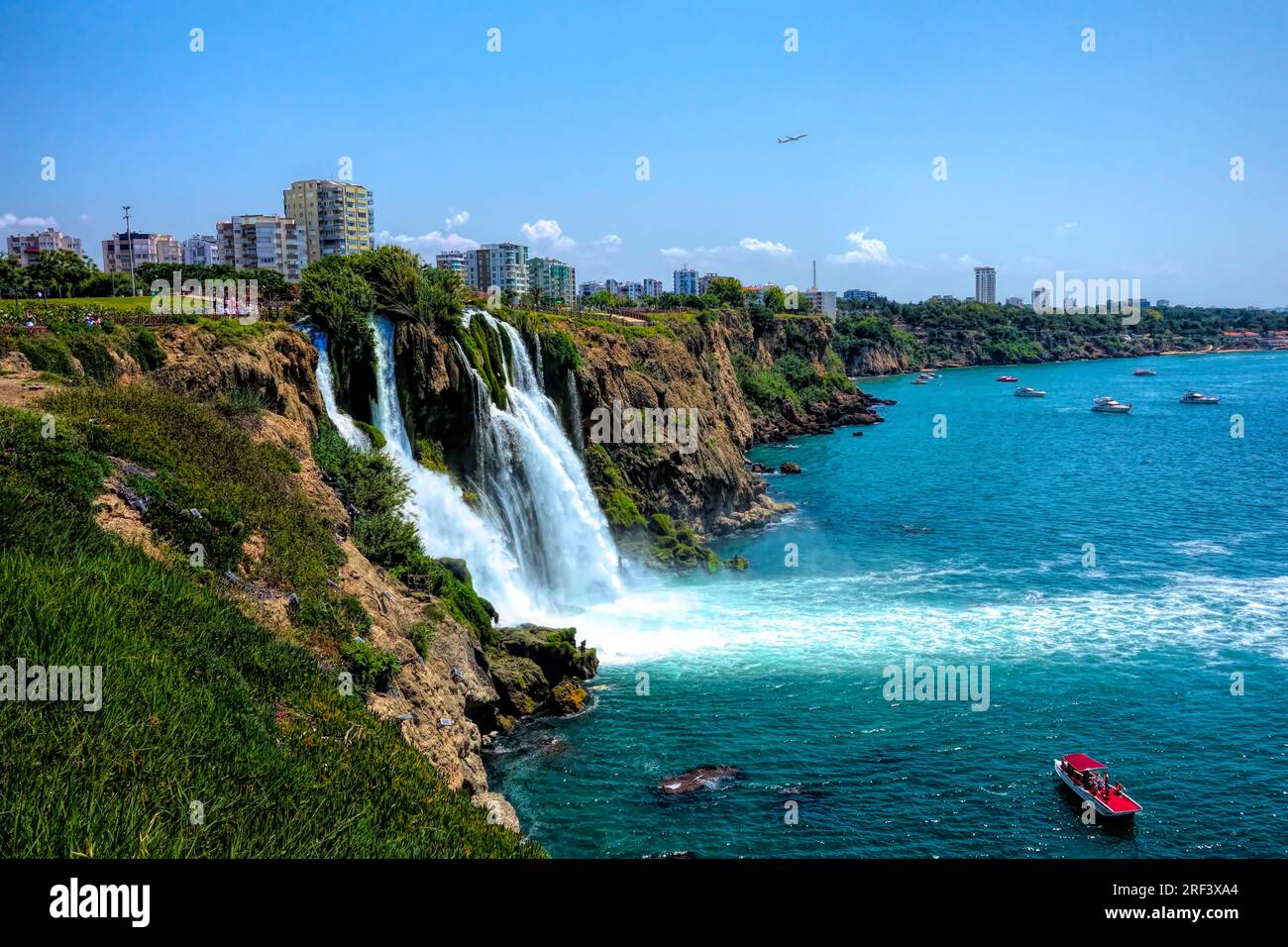 Duden waterfalls Antalya Turkey tourist attraction on Mediterranean ...
