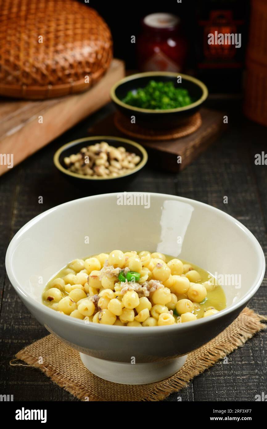 Steamed Lotus Seed, Chinese food Stock Photo - Alamy