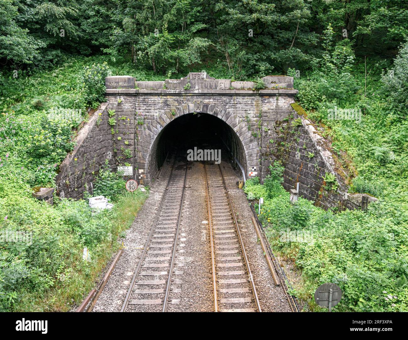 West entrance to the three mile long Totley Tunnel on the Manchester to ...