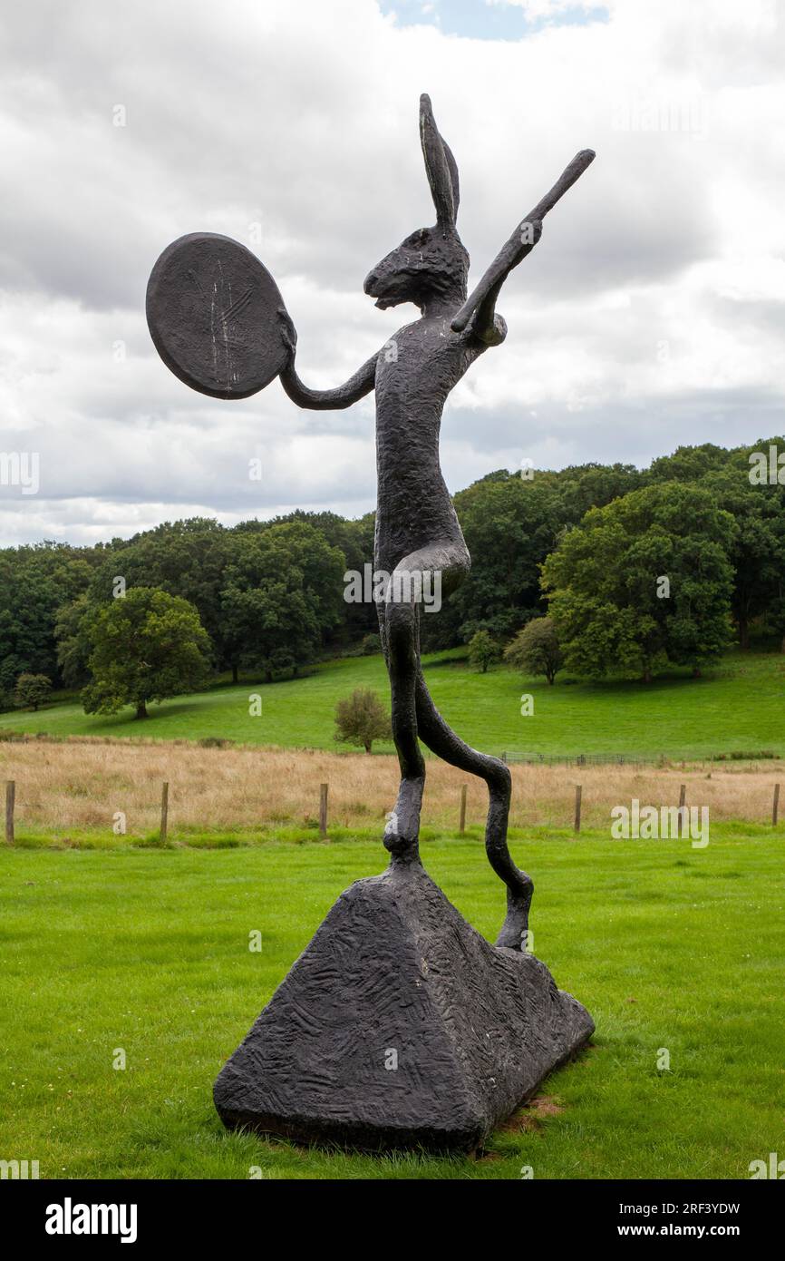 Barry Flanagan's Large Left-Handed Drummer, 2006 at NewArtCentre, Roche ...
