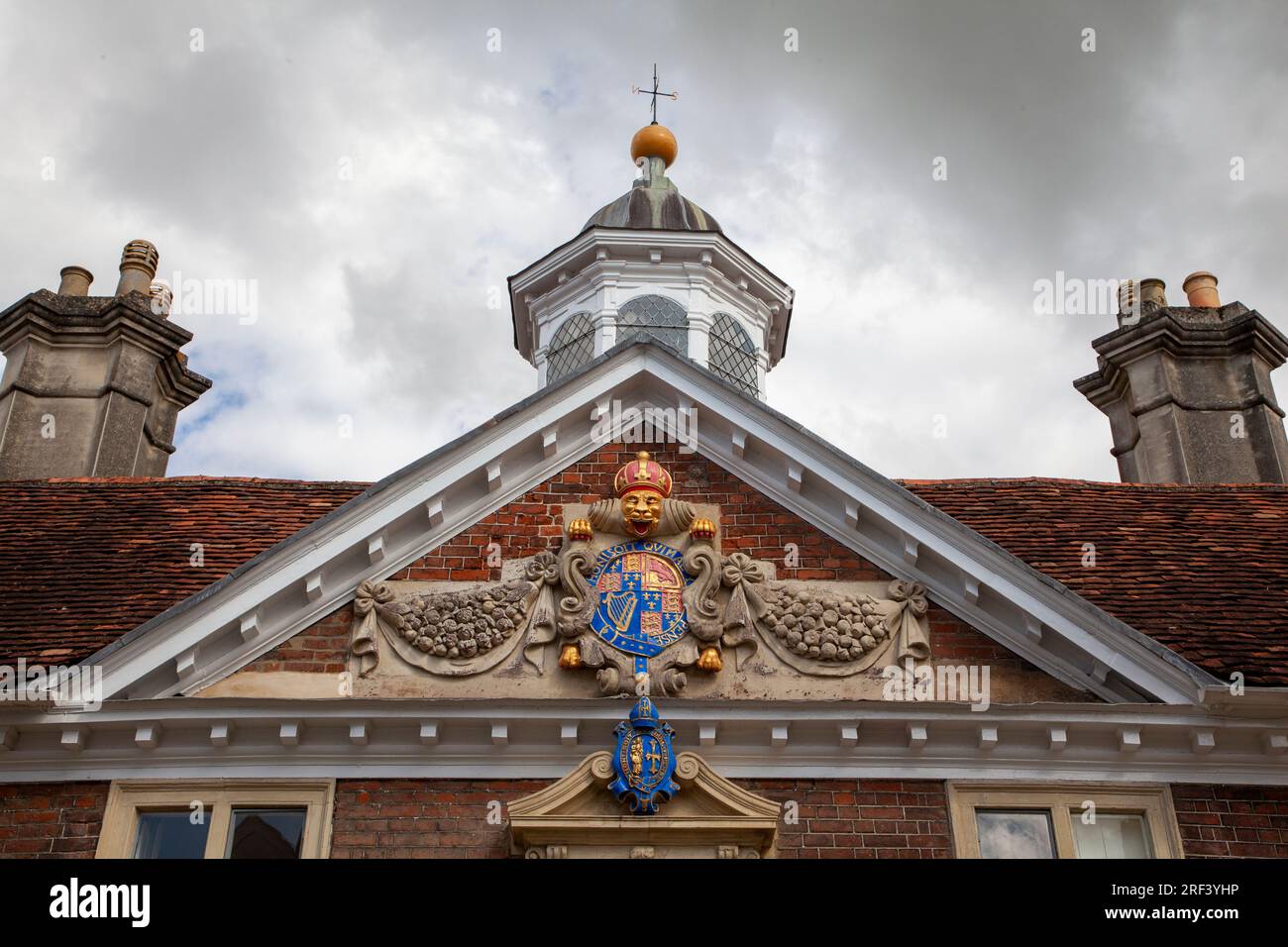 Coat of Arms on the College of Matrons building, Salisbury Whiltshire ...