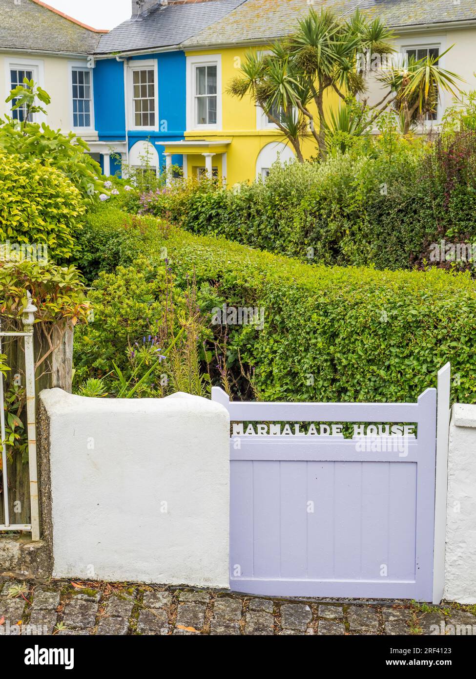 Multi-coloured Houses, Penzance, Cornwall, England, UK, GB Stock Photo ...