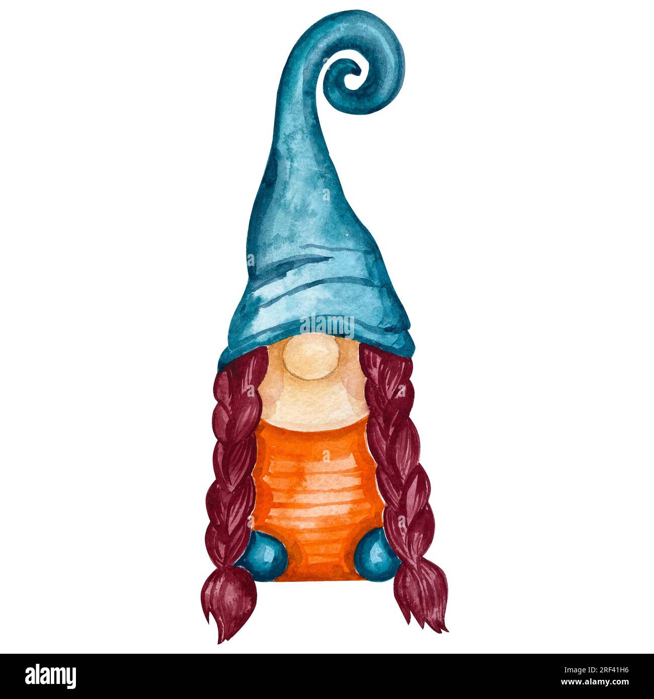 Gnome family back to school illustration watercolor clip art set Stock ...
