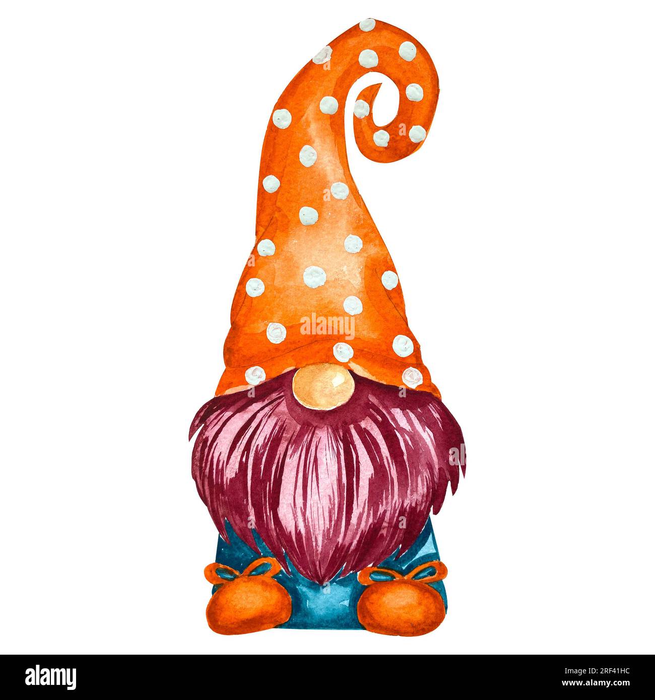 Gnome family back to school illustration watercolor clip art set Stock ...