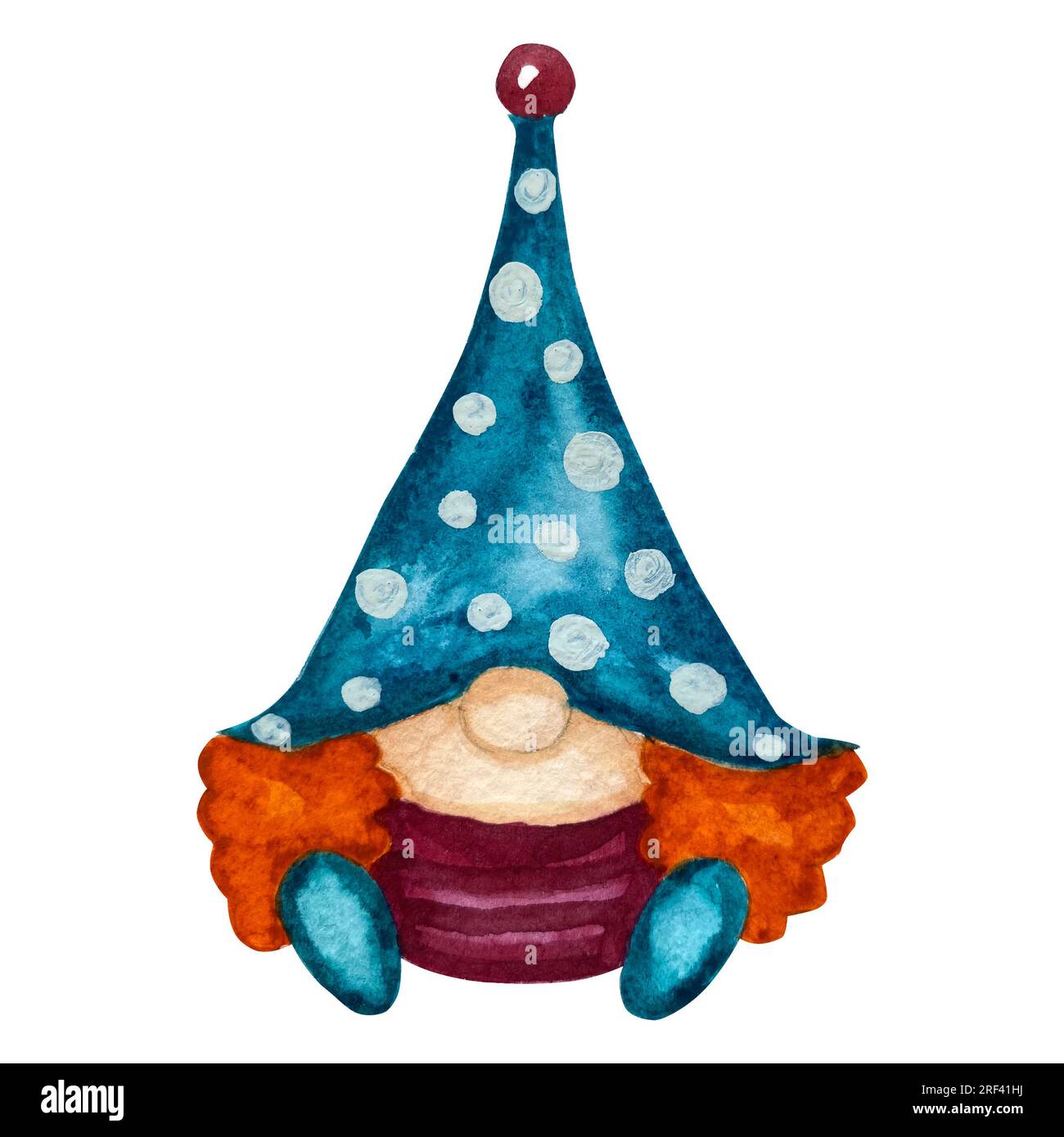 Gnome family back to school illustration watercolor clip art set Stock ...