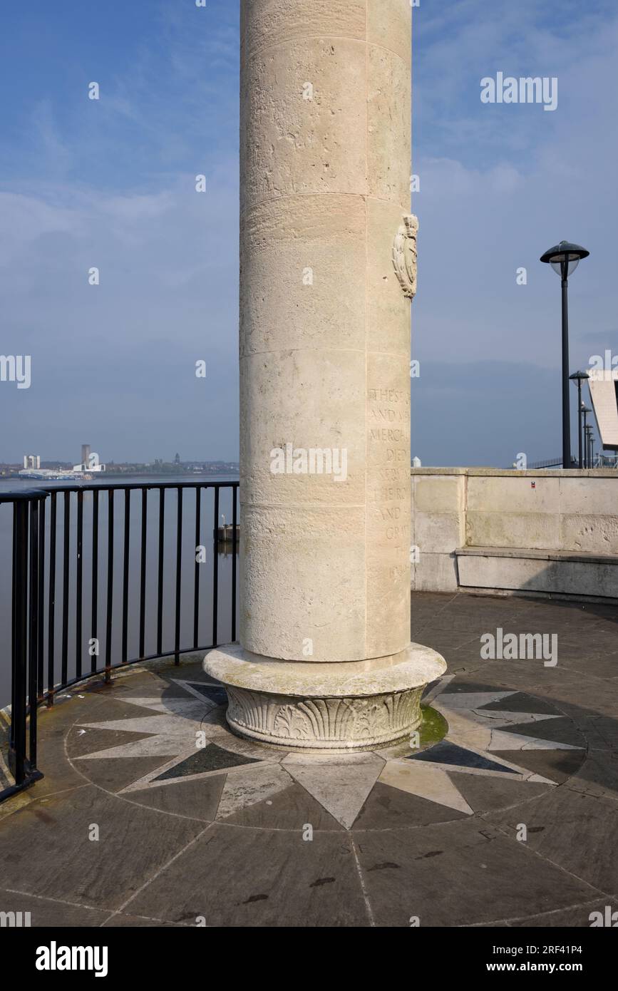 The Liverpool Naval Memorial (1952) or Second World War Memorial on the ...