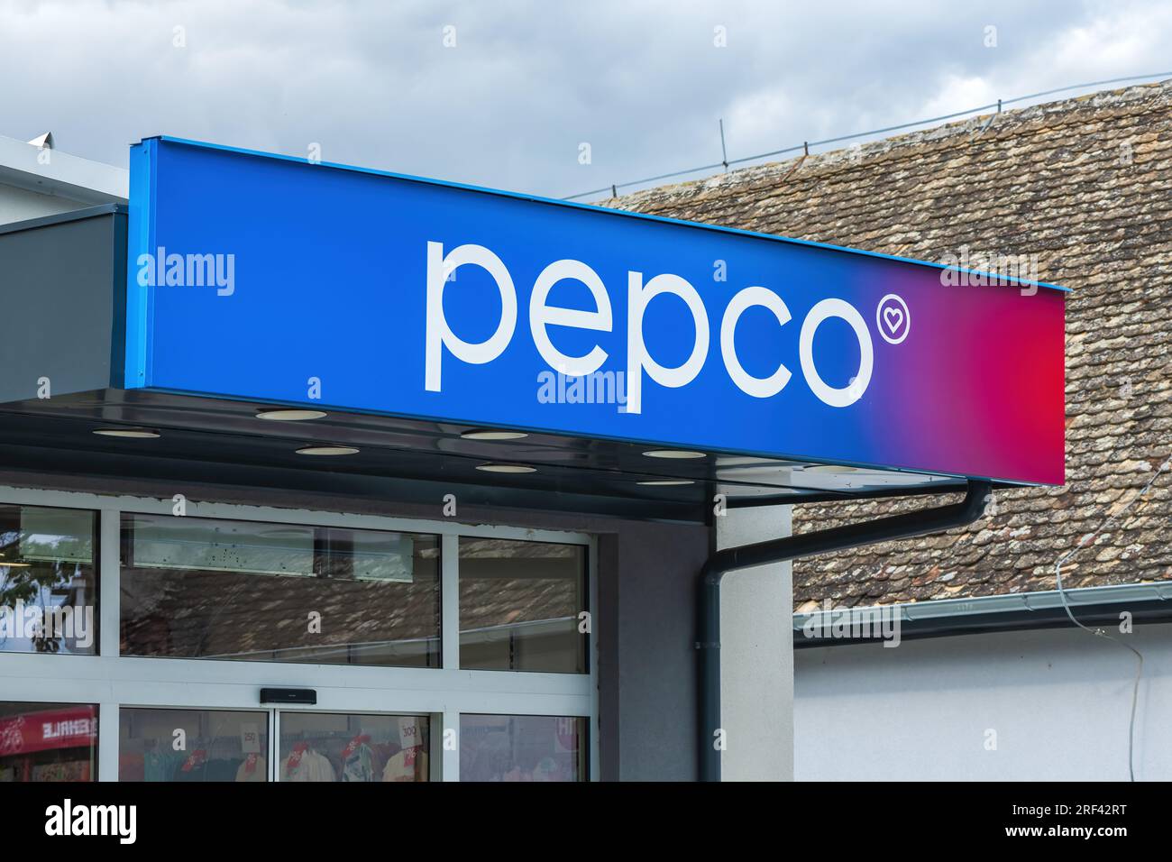 Apatin, Serbia - June 24, 2023: Pepco store front logo. Pepco has over ...