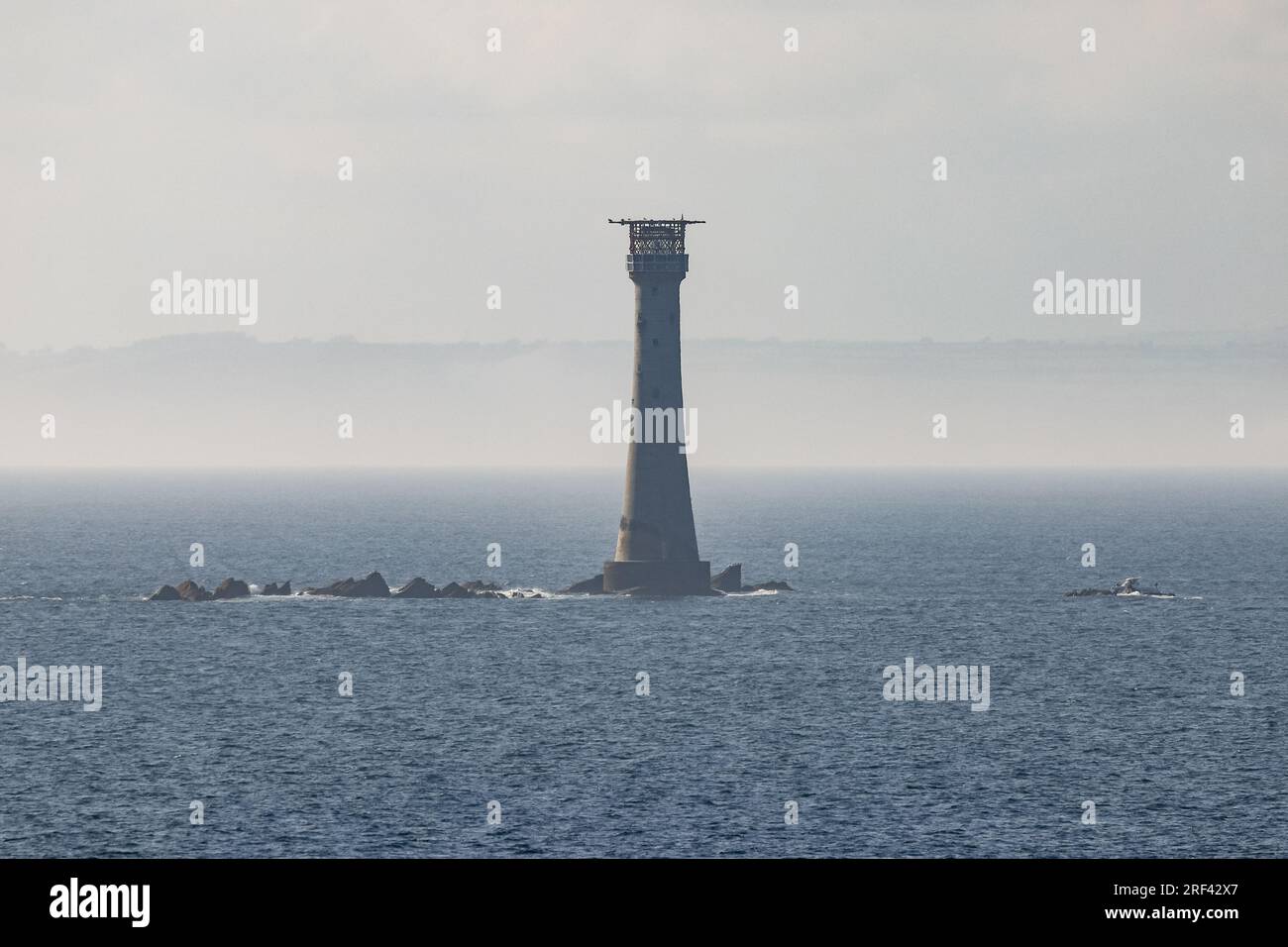 Eddystone Lighthouse, off Plymouth, Devon, England. June 2023 Stock Photo - Alamy