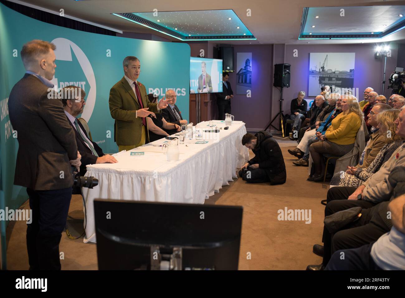 Nigel Farage, Member of European Parliament and leader of the Brexit ...