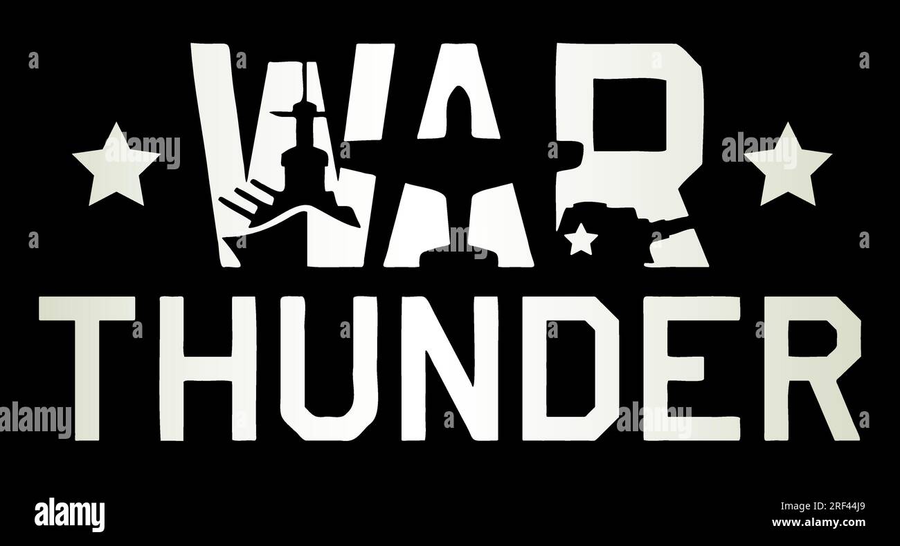 Vector logo of the video game War Thunder. Steam application. Gaijin ...