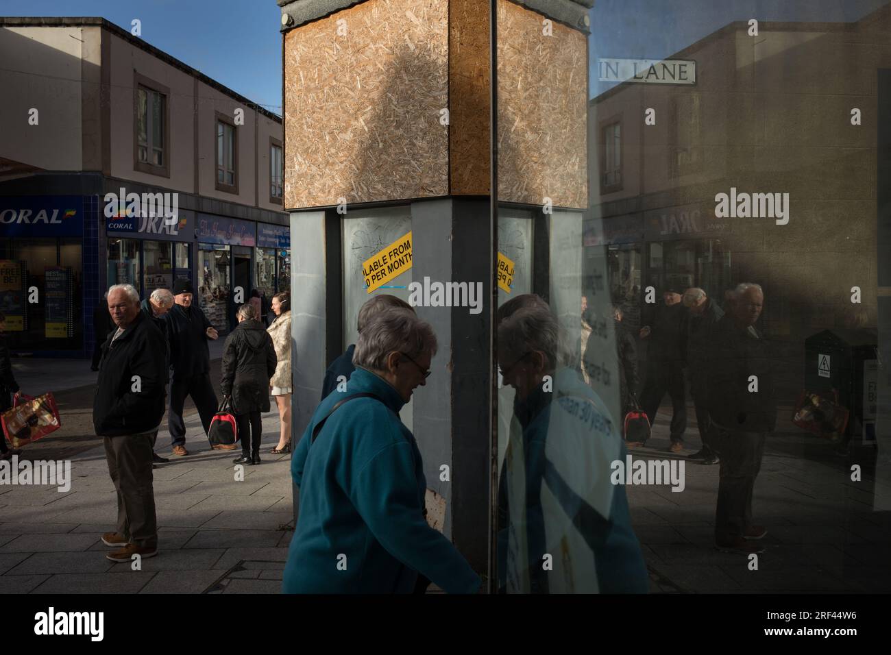The streets of the town centre, in Workington, England, on 5 November ...