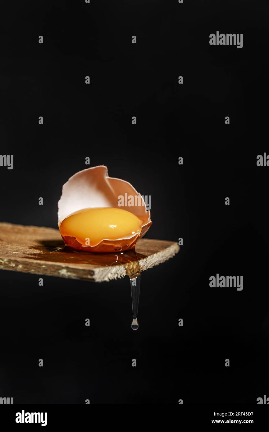 Raw egg dripping isolated hi-res stock photography and images - Alamy