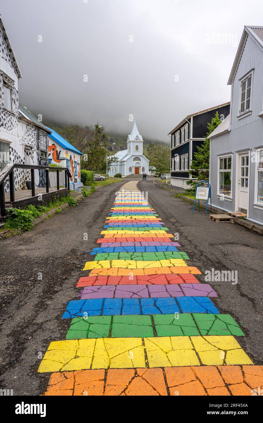 Rainbow road hi-res stock photography and images - Alamy