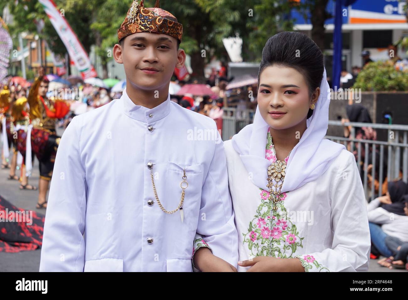 Indonesian with a traditional costume from East Java at BEN Carnival ...